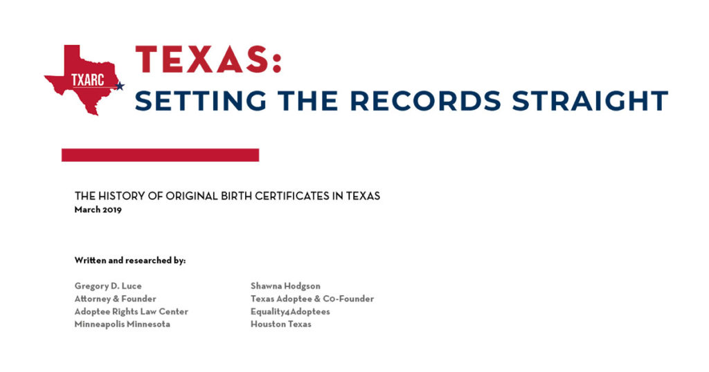 Report: Setting the Records Straight | TXARC